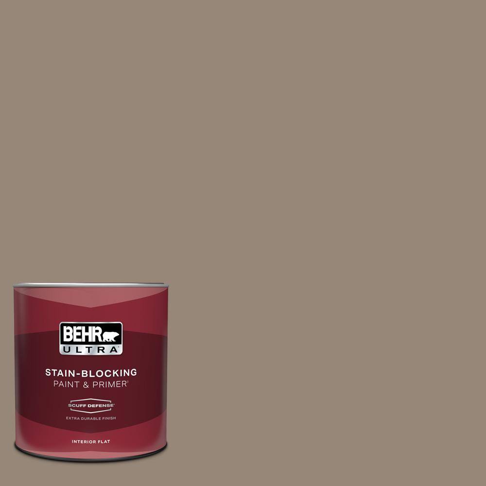 BEHR ULTRA 1 qt. #PPU5-06A Light Truffle Extra Durable Flat Interior ...