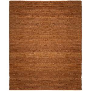 SAFAVIEH Natural Fiber Rust 8 ft. x 10 ft. Solid Area Rug NF447C-8 ...