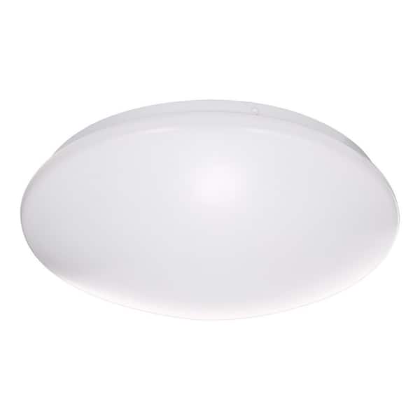 Emeritpro 13 In. Modern White LED Mushroom Flush Mount Ceiling Light ...