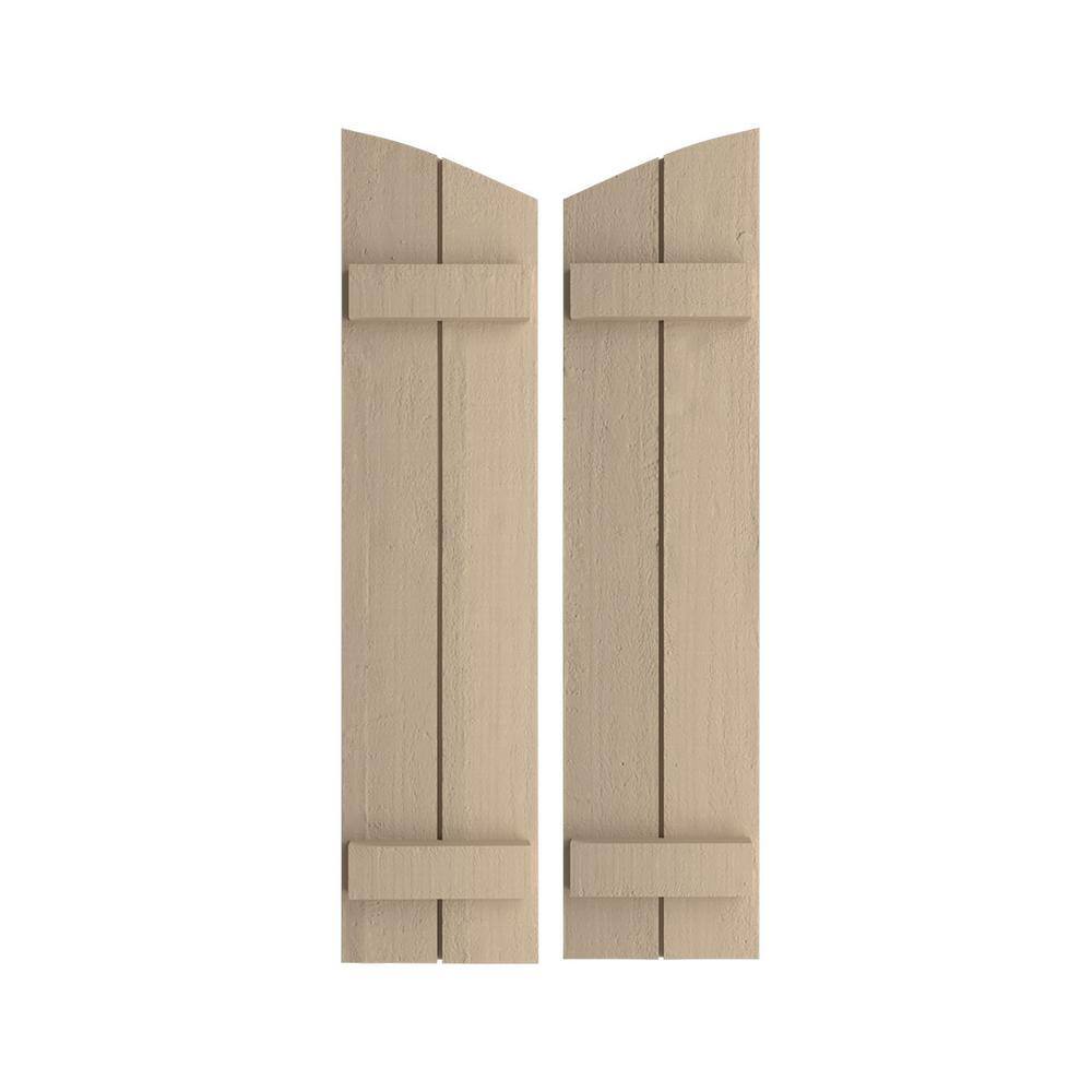 Ekena Millwork 11 in. x 36 in. Polyurethane Rough Cedar Two Board ...