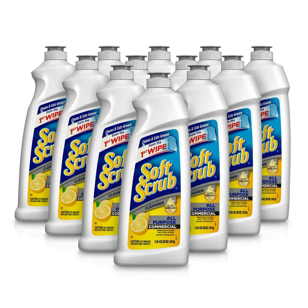 Soft Scrub 36 oz. Commercial All Purpose Lemon Cleaner (12-Pack ...