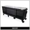 Husky 96 in. W x 24 in. D 16-Drawer Heavy-Duty Mobile Workbench with ...