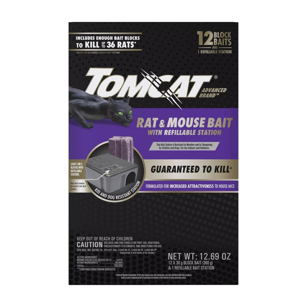 TOMCAT Advanced Brand Rat and Mouse Bait with Refillable Station ...