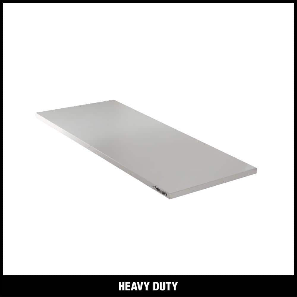 Husky 56 in. W x 23 in. D Stainless Steel Work Surface for Heavy Duty ...
