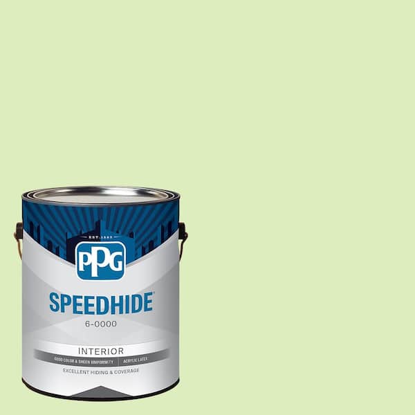 SPEEDHIDE 1 gal. PPG1221-3 Mellow Mint Eggshell Interior Paint PPG1221 ...