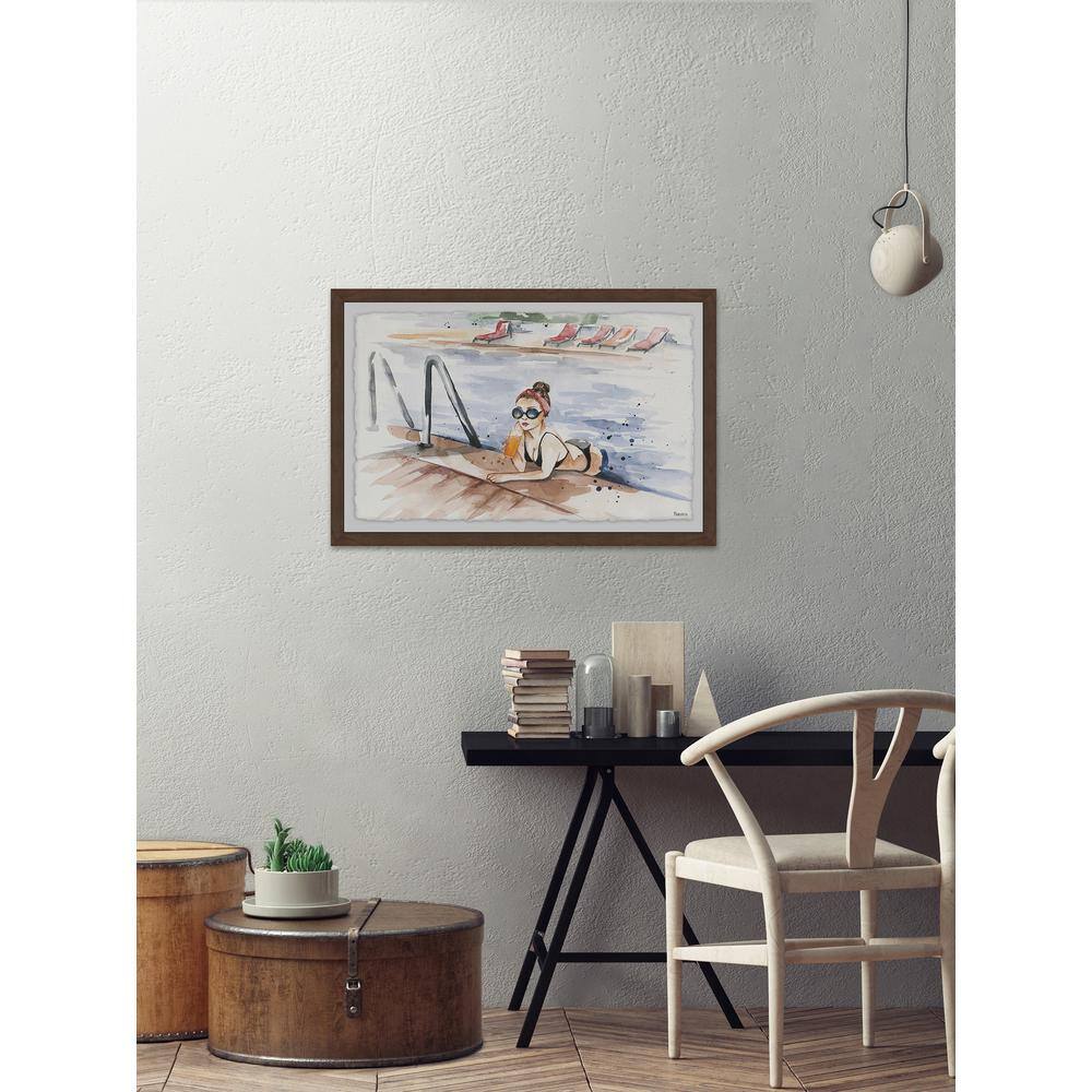 24 in. H x 36 in. W "Freshen Up" by Parvez Taj Framed Wall Art ...