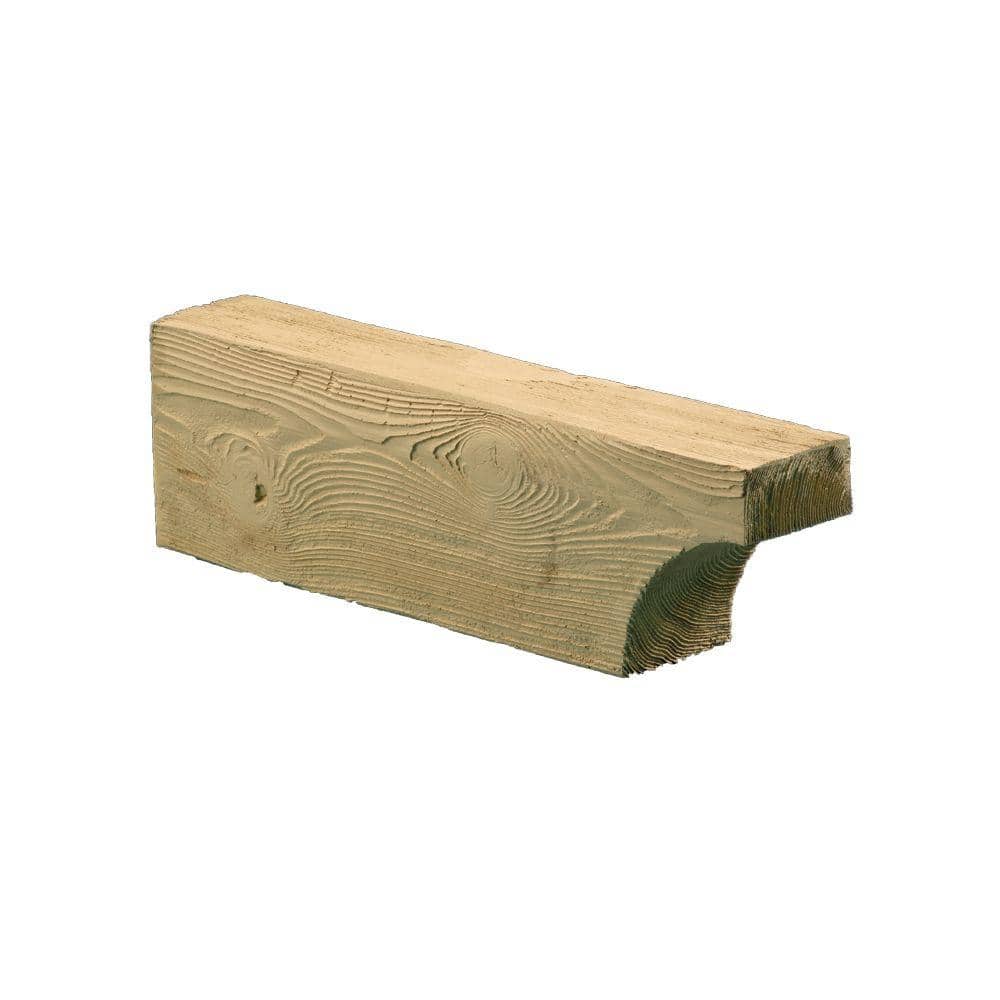 Fypon 5-1/4 in. x 5-1/4 in. x 18 in. Polyurethane Timber Cove Corbel ...
