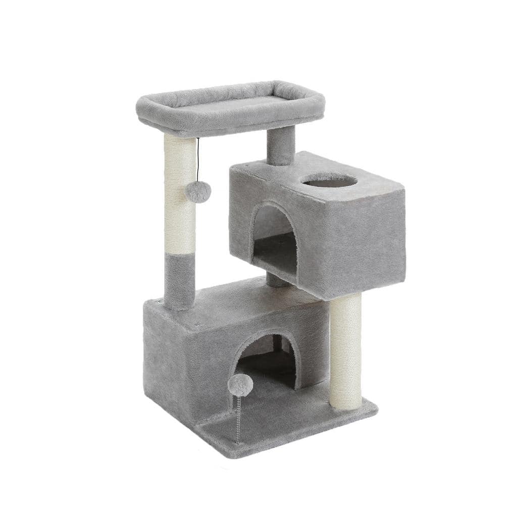 cenadinz Small to Medium Cats Modern Design Cat Tree in Grey ...