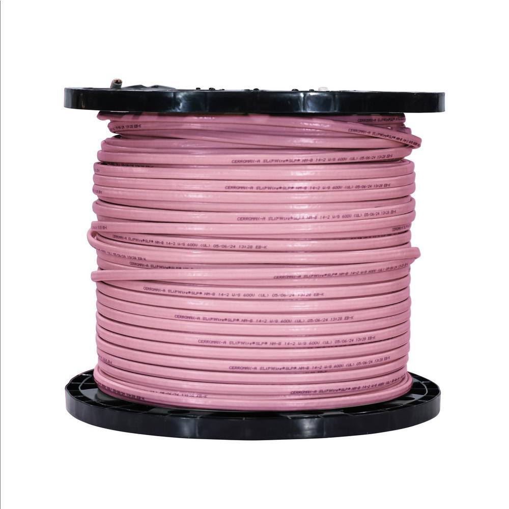 Cerrowire 1,000 ft. 10/3 Pink Solid CerroMax SLiPWire CU NM-B W/G Wire ...