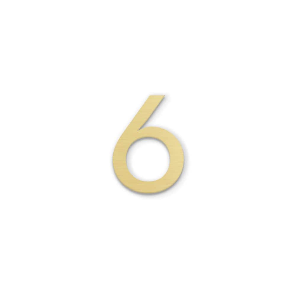 POST & PORCH 4 in. Magnetic Numbers - Gold Number 6 numbers-gold-6 ...