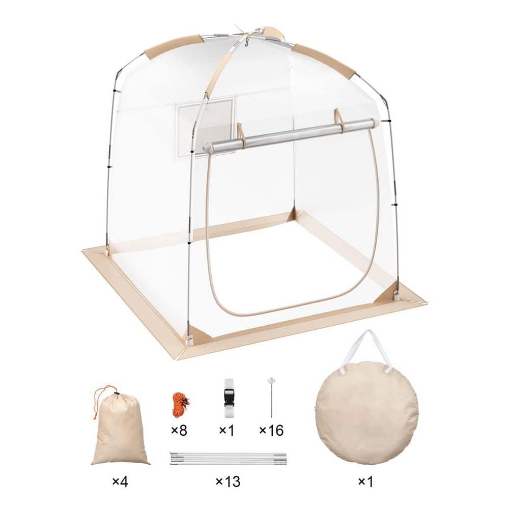 SKYSHALO Sports Tent, 2-4 People, Instant Weatherproof Shelter, Clear ...