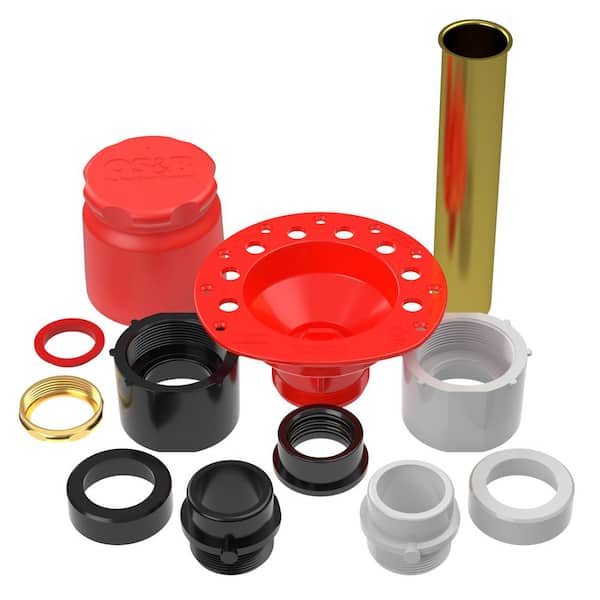 OS&B 2-in-1 1 Piece ABS and PVC Island Tub Drain Testable Rough-in for ...