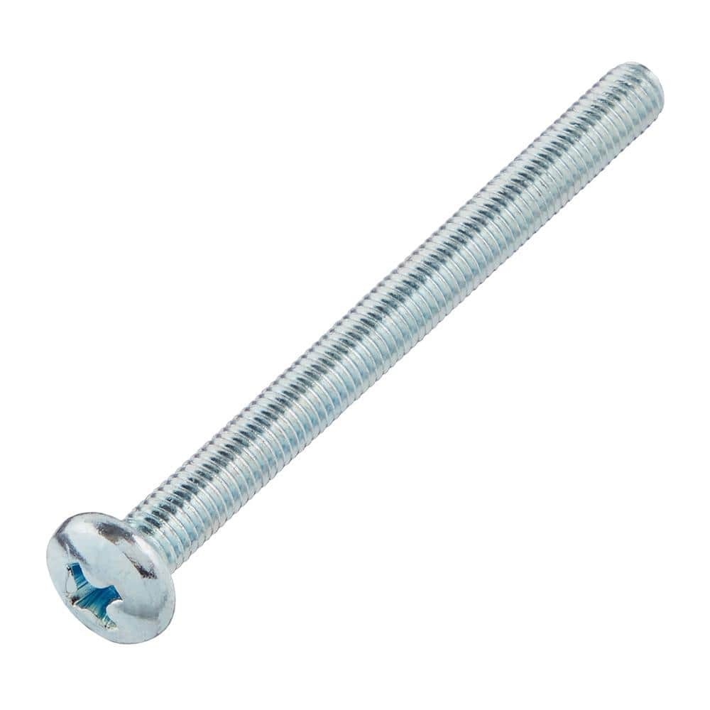 Everbilt M5-0.8x60mm Zinc Pan Head Phillips Drive Machine Screw 1-Piece ...