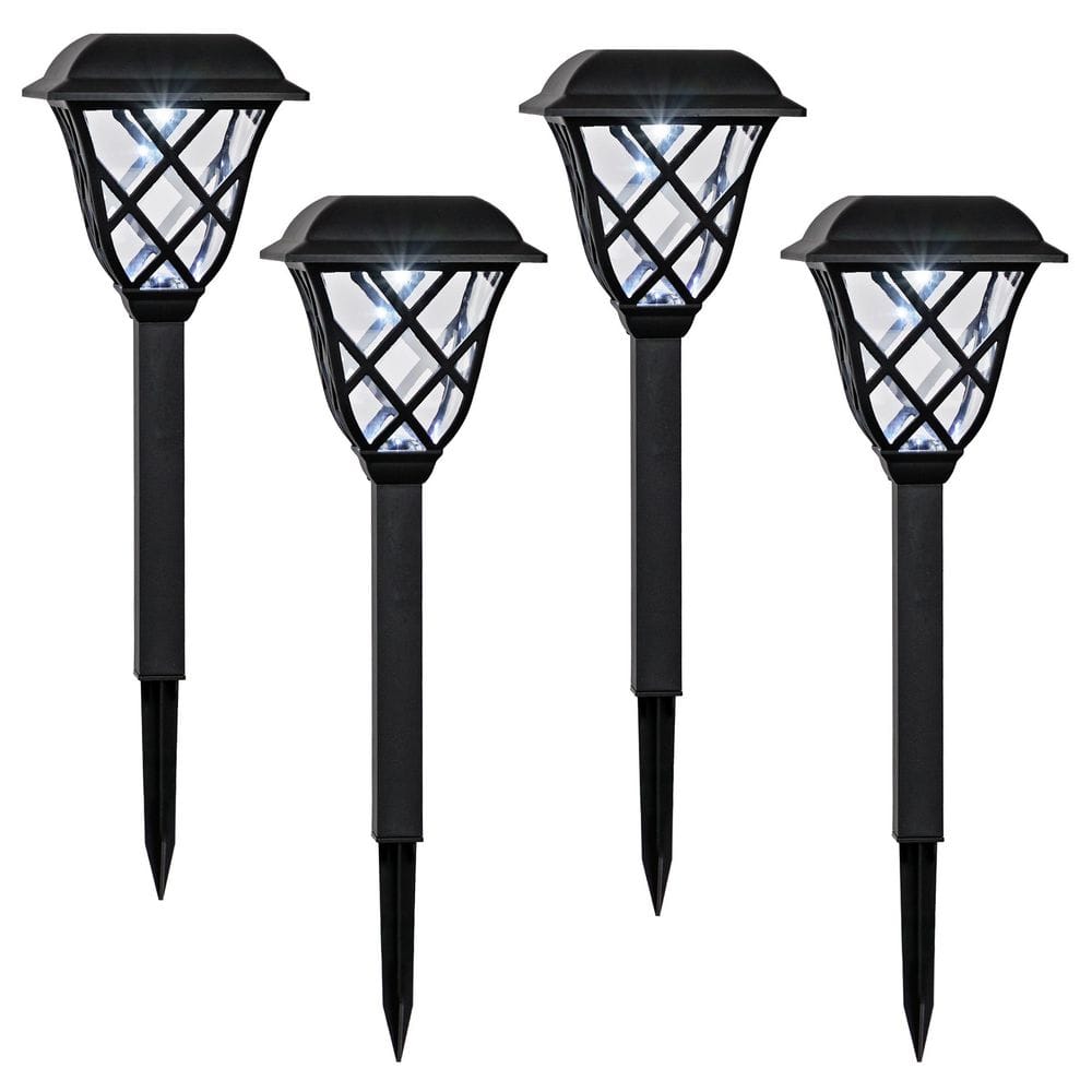 Alpine Corporation Solar Pathway Stake with Light - Set of 4 LBM168SLR ...