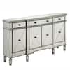 Timeless Home 3-Drawer / 4-Door in Hand Rubbed Antique Silver Storage ...