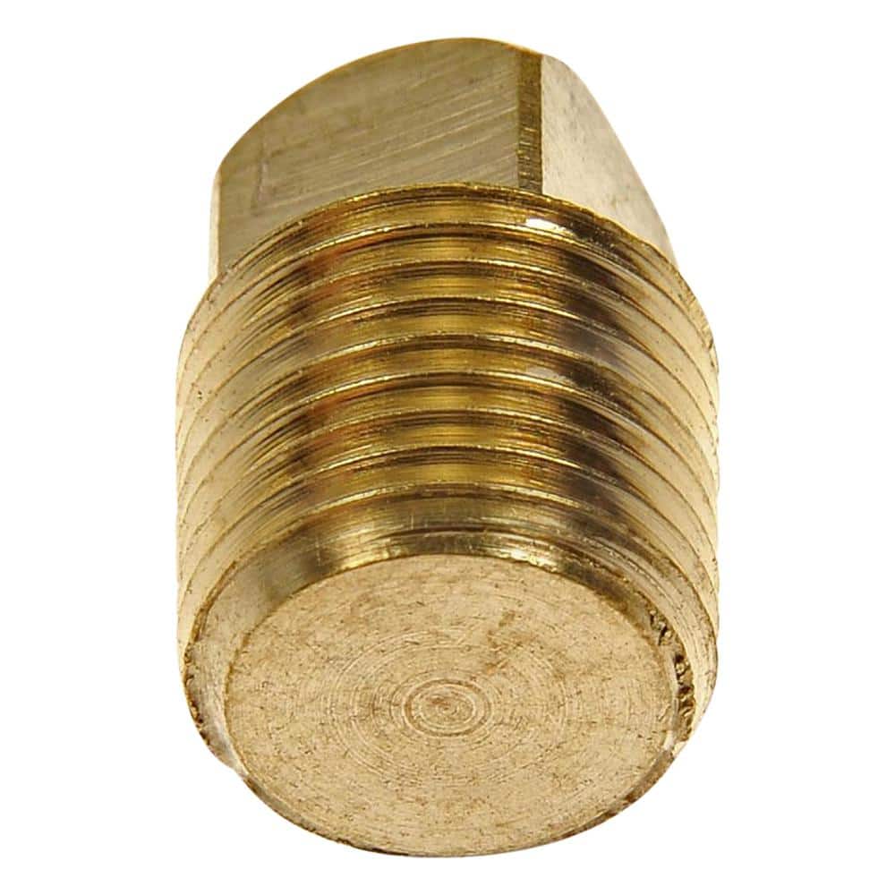 Dorman Brass Pipe Plug - Square Head - 1/8 In. MNPT 785-070D - The Home ...
