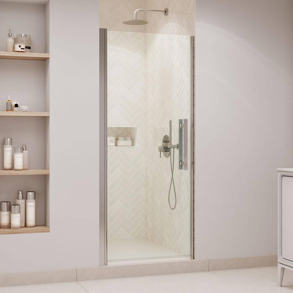 OVE Decors Pasadena 31 5/8 in. to 33 in. W x 72 in. H Pivot Alcove ...