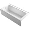 KOHLER Bellwether 66 in. x 32 in. Soaking Bathtub with Left-Hand Drain ...
