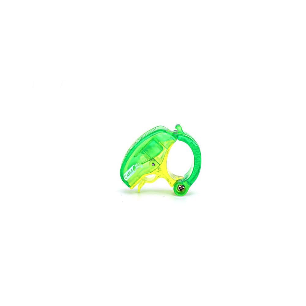 QA Worldwide Mini 1 in. UV Resistant Plastic Green Cable Clic (15-Pack ...