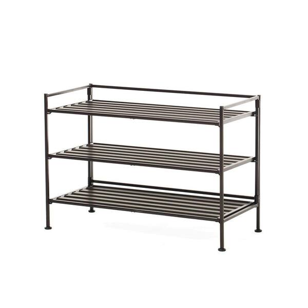 neatfreak 3-Tier Stackable Shoe Shelf 05649C0042D3036-004 - The Home Depot