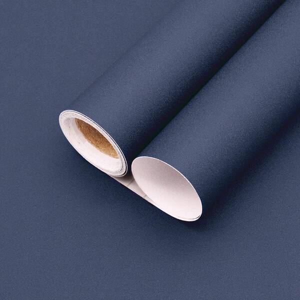 Gray Blue Matte Solid Color Contact Paper Peel and Stick Wallpaper Roll ...