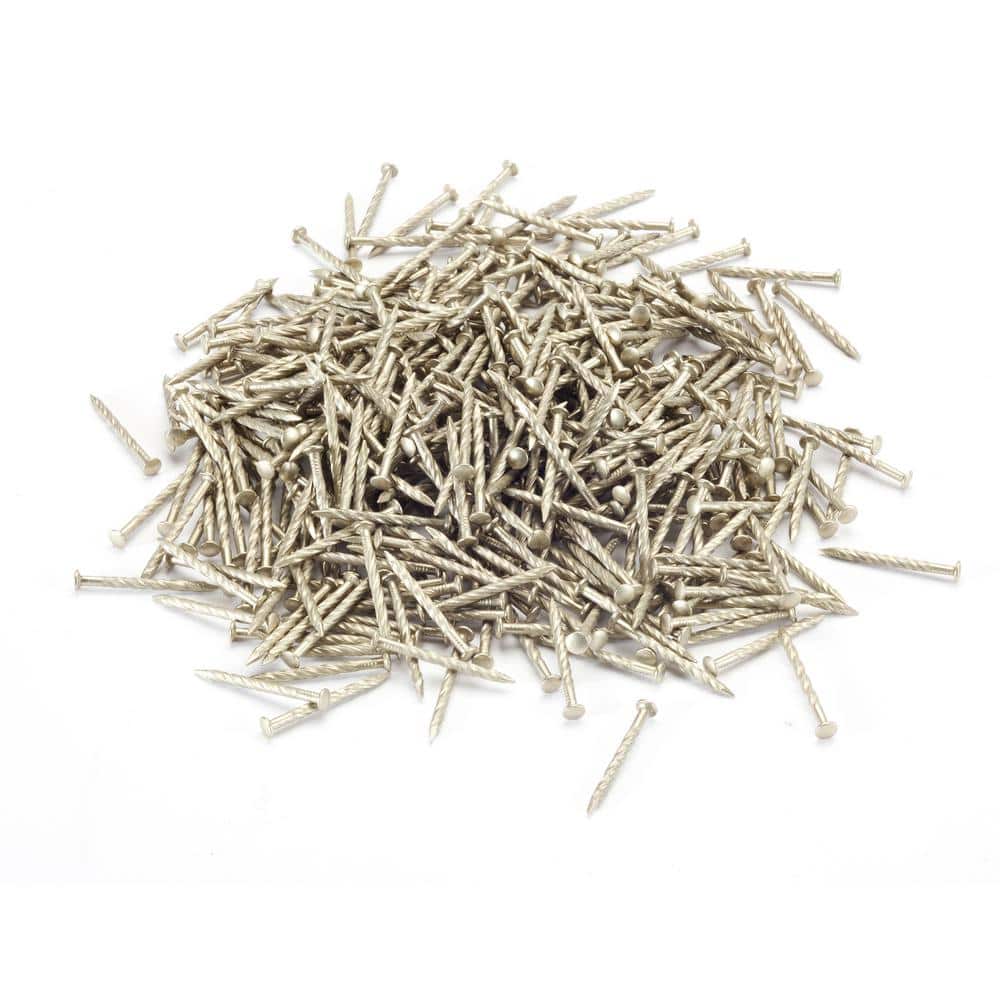 M-D Building Products 1-1/4" SATIN BRASS FLOOR METAL SCREW NAILS (1LB ...