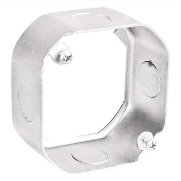 Southwire 3-1/2 in. W x 1-1/2 in. D Steel Metallic Octagon Extention ...