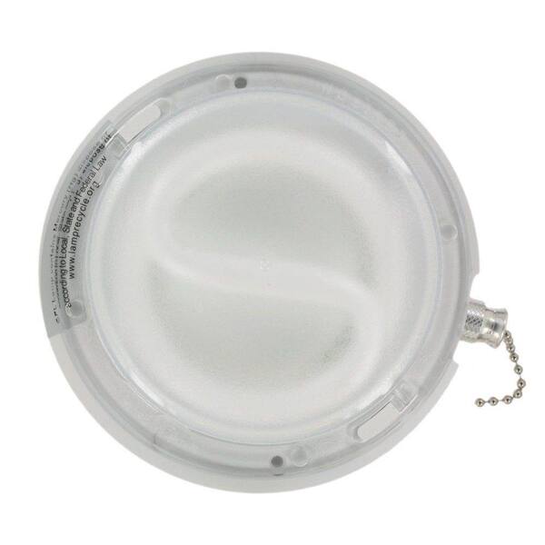 Leviton 13-Watt Compact Fluorescent Lamp Holder with Pull Chain, White ...