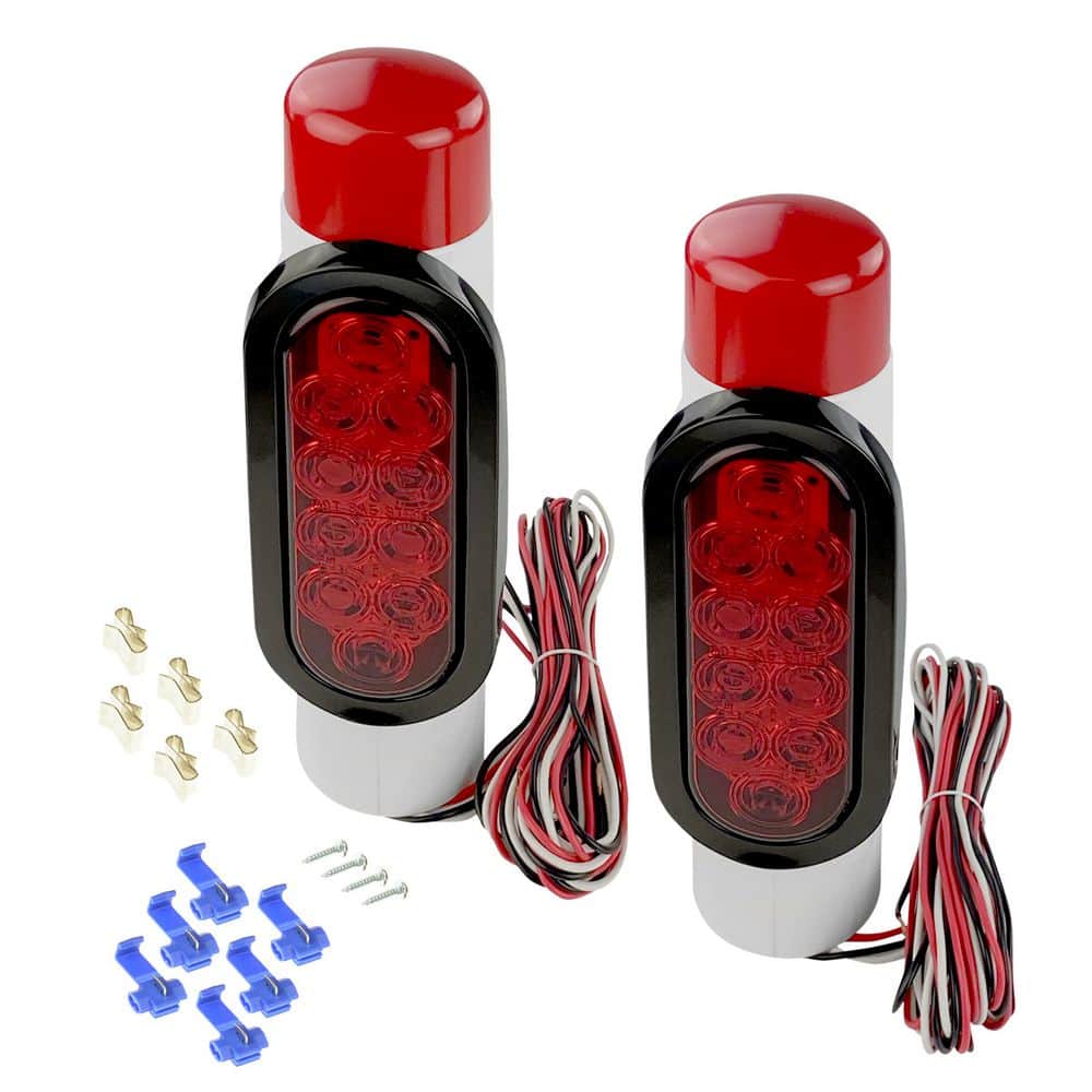 BOATING ESSENTIALS LED Trailer Guide-On Light Kit with 10' Wire Harness ...