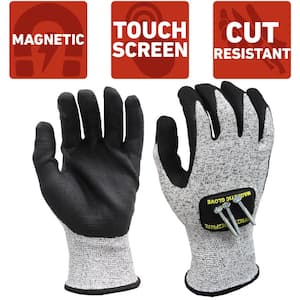 MagnoGrip Extra-Large Cut Resistant Magnetic Gloves with Touchscreen ...