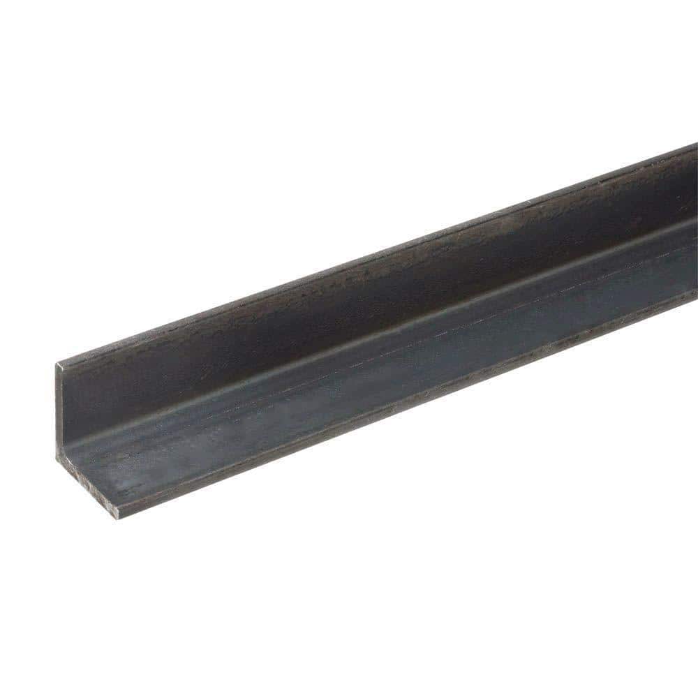 Everbilt 2 in. x 6 ft. - 1/8 in. Thick Plain Steel Angle 0818 - The ...