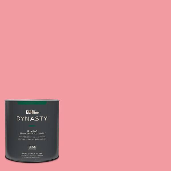 BEHR DYNASTY 1 qt. #130B-4 Primrose Garden Semi-Gloss Enamel Exterior ...