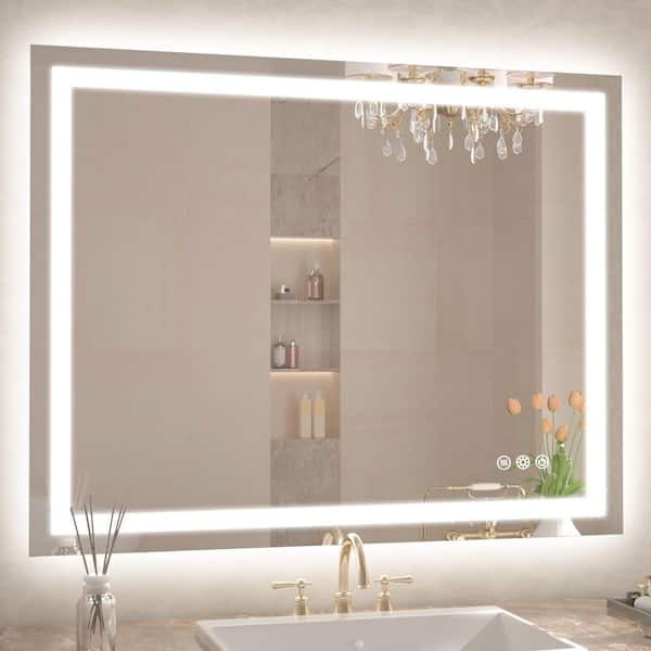 Reviews for TETOTE 40 in. W x 32 in. H Rectangular Frameless LED ...