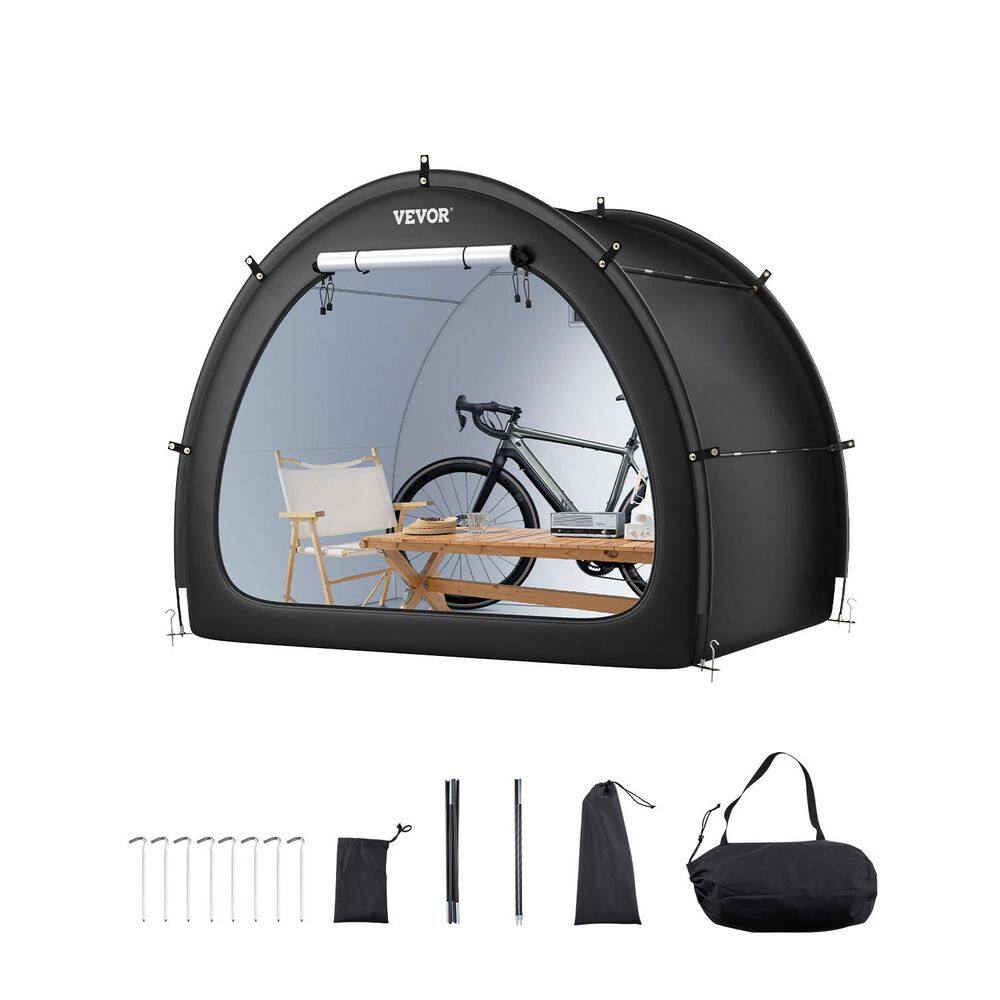 VEVOR Bike Storage Tent, 4 to 5 Bikes, Outdoor Spacious Bike Storage ...