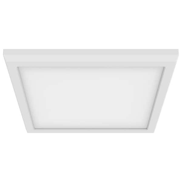 SATCO Blink Pro 9 in. 100-Watt Utility Square White Integrated LED ...
