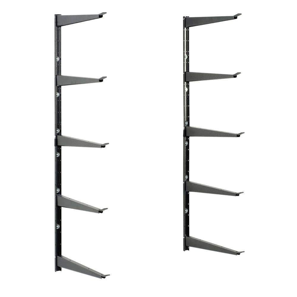 NVNOO 5-Layer 16 in. Heavy Duty Steel Lumber Storage Rack with Fully ...