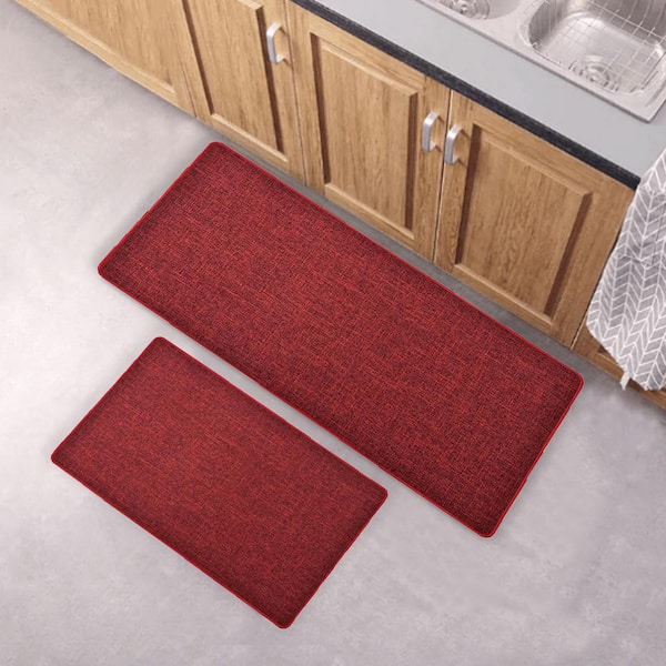 Red kitchen mats store