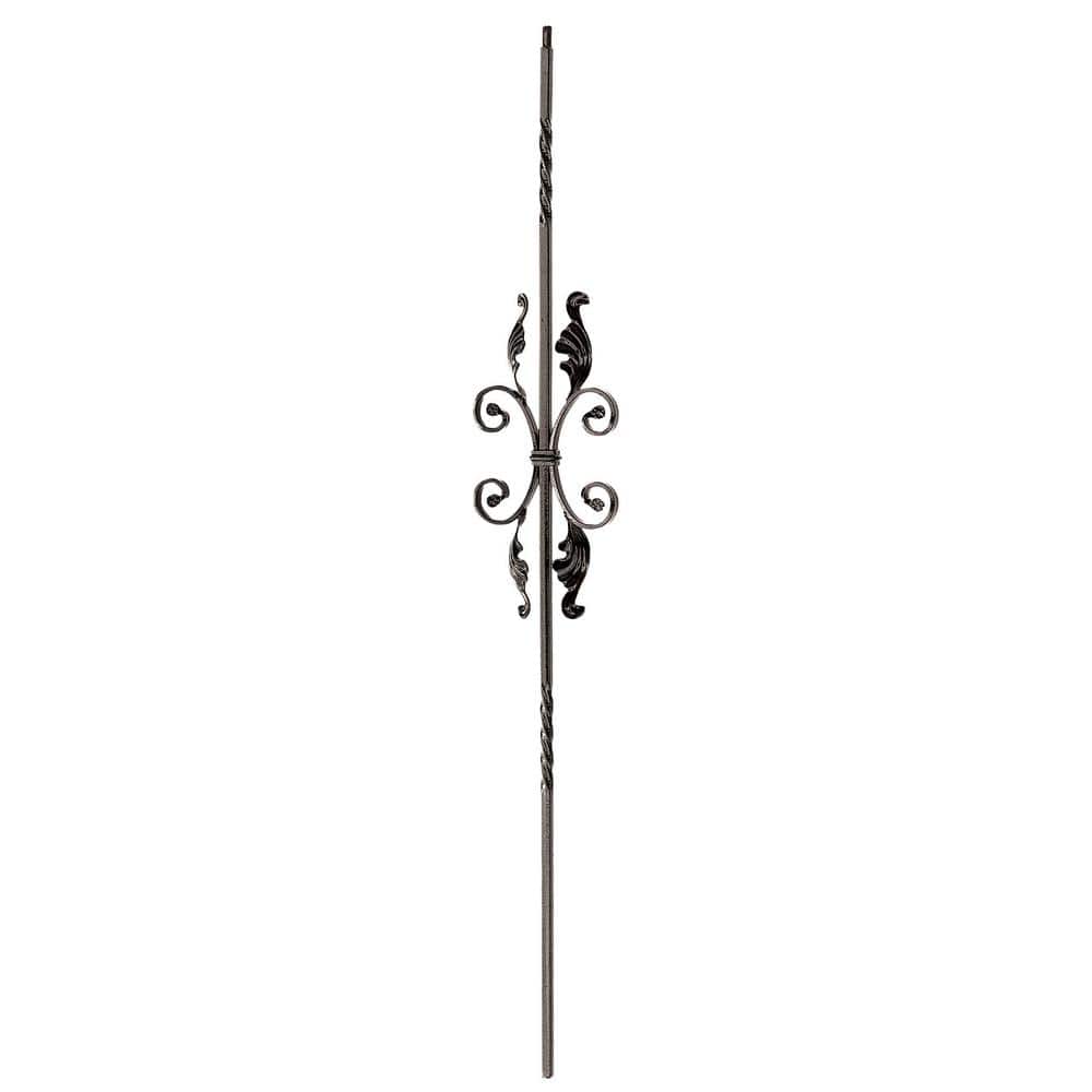 arteferro 44 in. x 6-5/8 in. Leaf Scroll Classic Dark Champagne Powder ...
