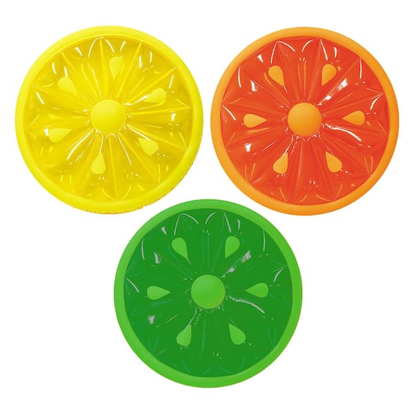 Swimline 60 in. Assorted Flavors Fruit Slice Island Pool Float 9054 ...