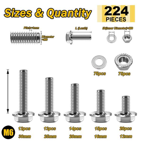 Button Head Screw Kit M4 M5 M6 M8 Chimney Lug Nuts & S - Panel Fixing ...