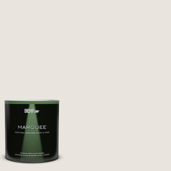 BEHR MARQUEE 1 qt. #790C-1 Irish Mist Semi-Gloss Enamel Exterior Paint ...