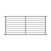 FORTRESS Fe26 Axis 40 in. H x 8 ft. W Black Steel Railing Level Panel ...
