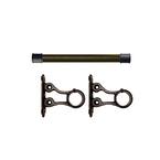 The Artifactory 7 ft. Fixed Length 1 in. Dia. Metal Drapery Single ...