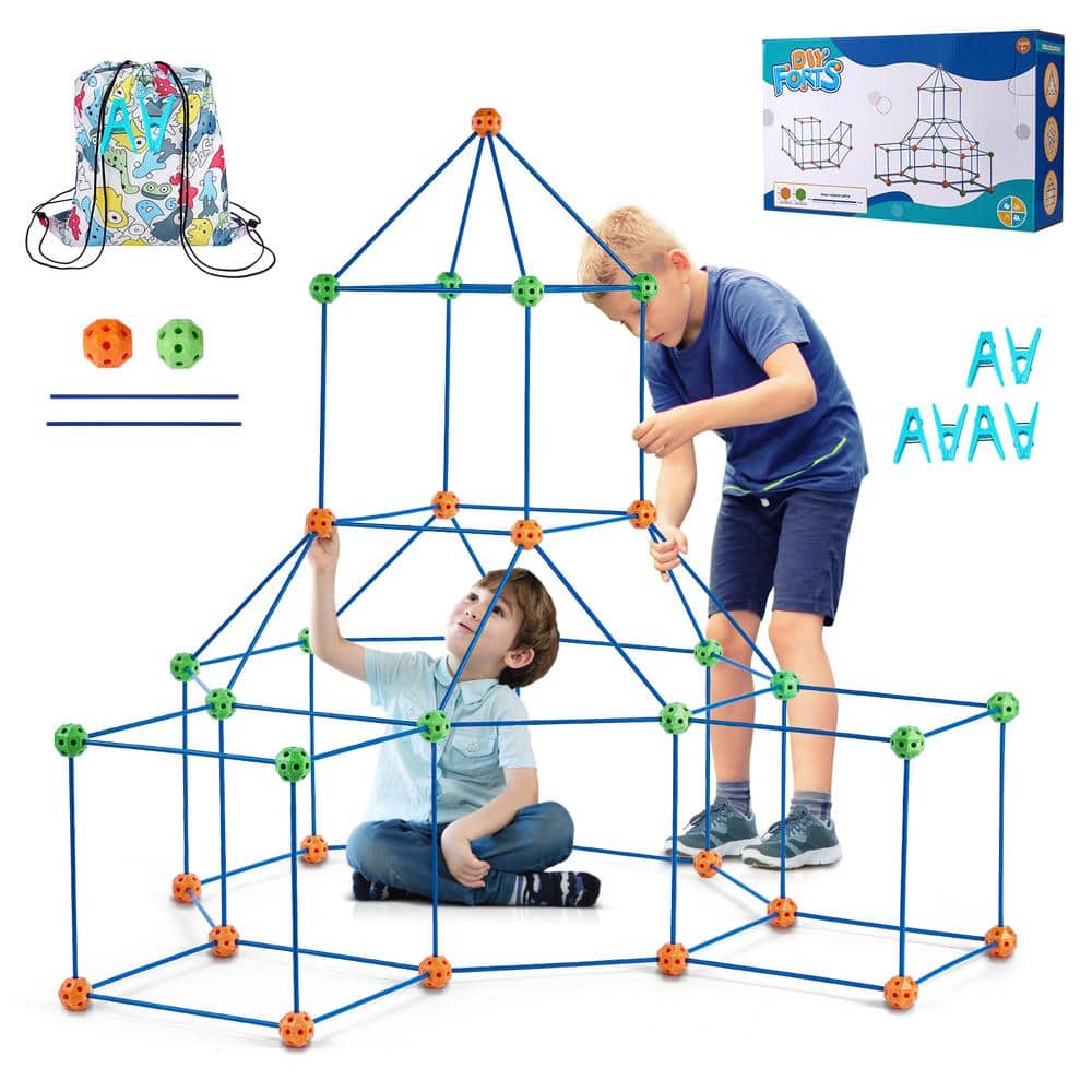 VEVOR Fort Building Kit for Kids, 120PCS STEM Building Toys ...