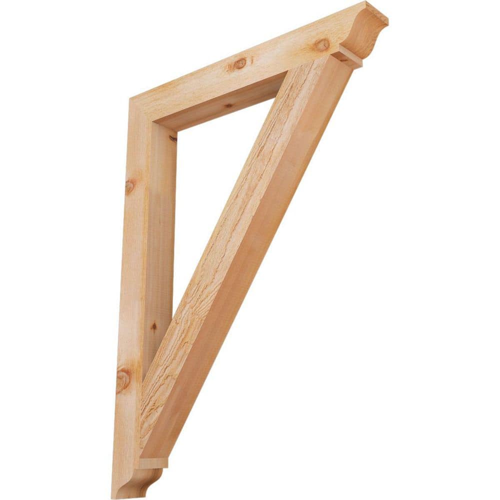 Ekena Millwork 4 in. x 44 in. x 32 in. Western Red Cedar Traditional ...