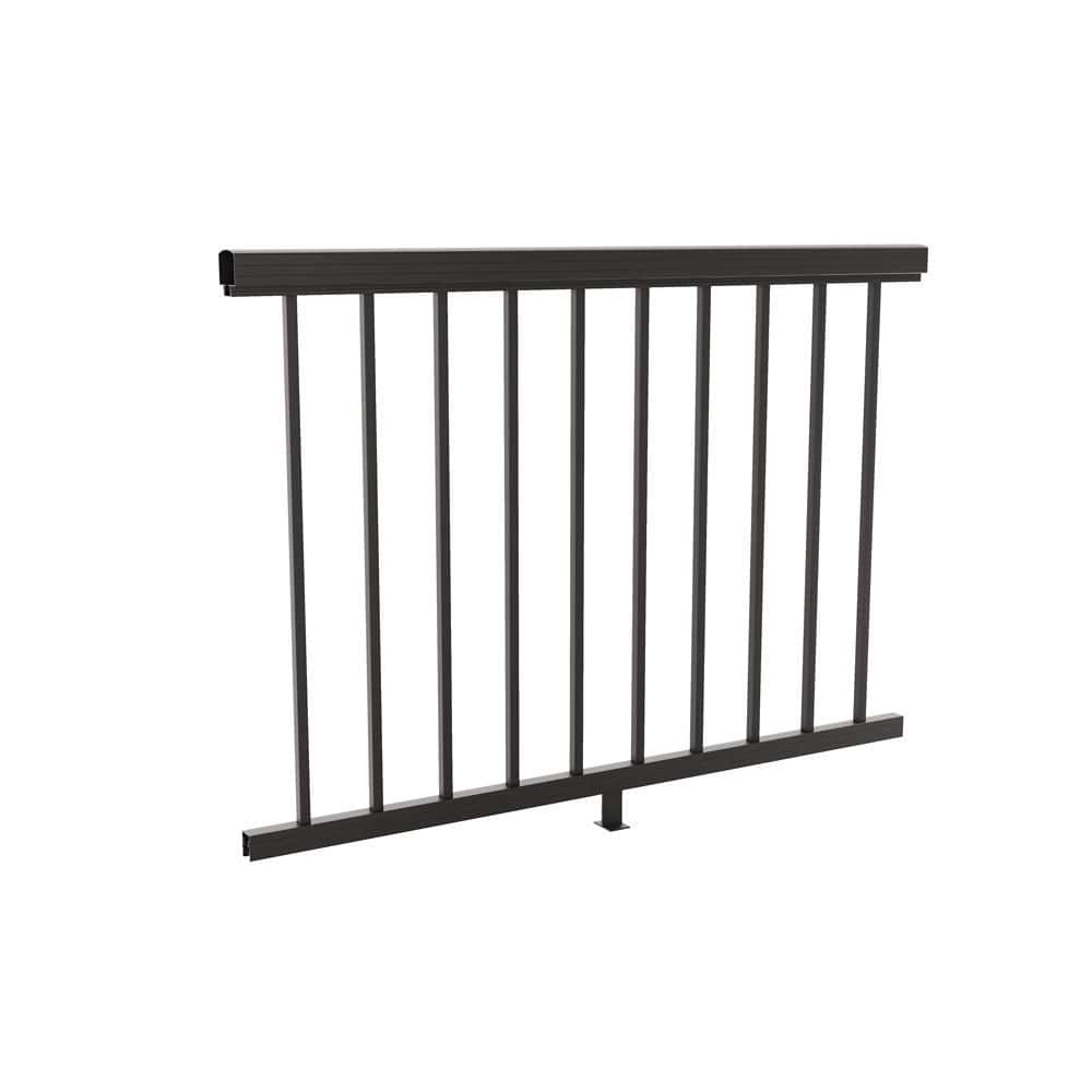 Reviews for PEAK Aluminum Railing 4ft. Matte Black Aluminum Deck ...