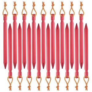 Wellco 8 in. Screw in Tent Stake Carbon Steel Nail Heavy-duty Metal ...