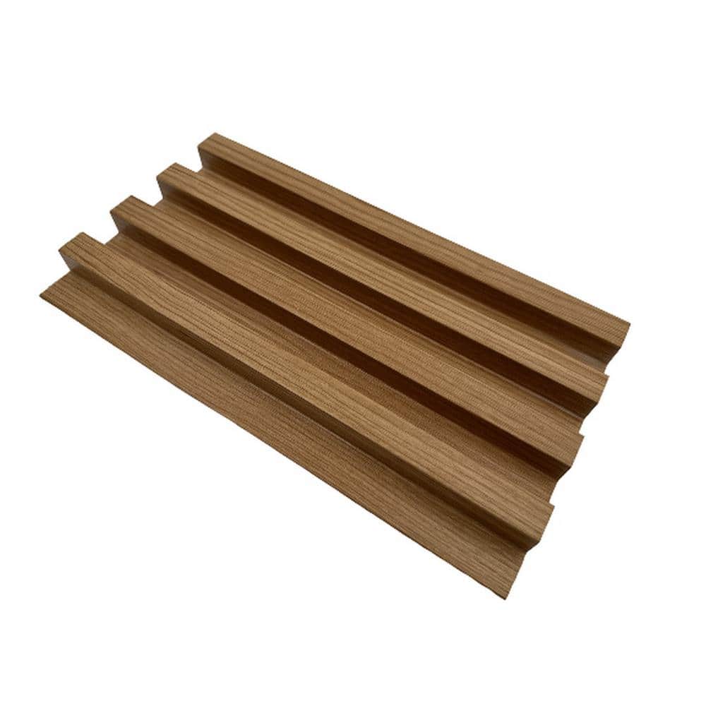 Ejoy 94.5 in. x 8.6 in. x 1 in. PVC Vinyl Indoor 4 Grid Cladding Panel ...