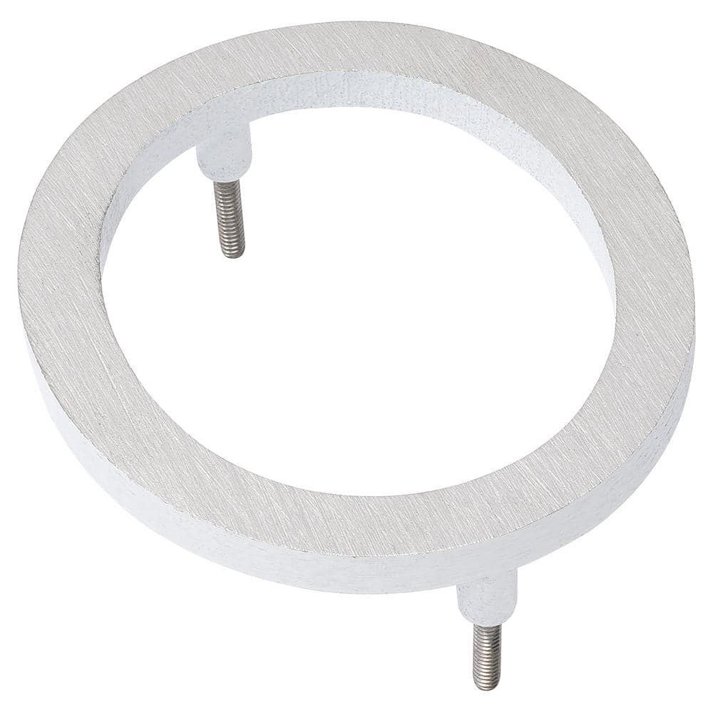 Montague Metal Products 4 in. Satin Nickel/White 2-Tone Aluminum ...