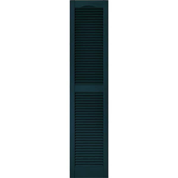 Reviews for Builders Edge 15 in. x 67 in. Louvered Vinyl Exterior ...